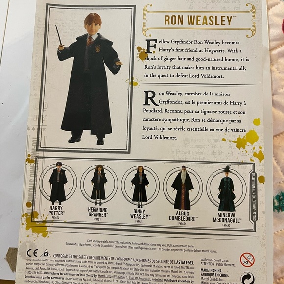Mattel | Toys | Mattel Wizarding World Of Harry Potter Ron Weasley Doll ...